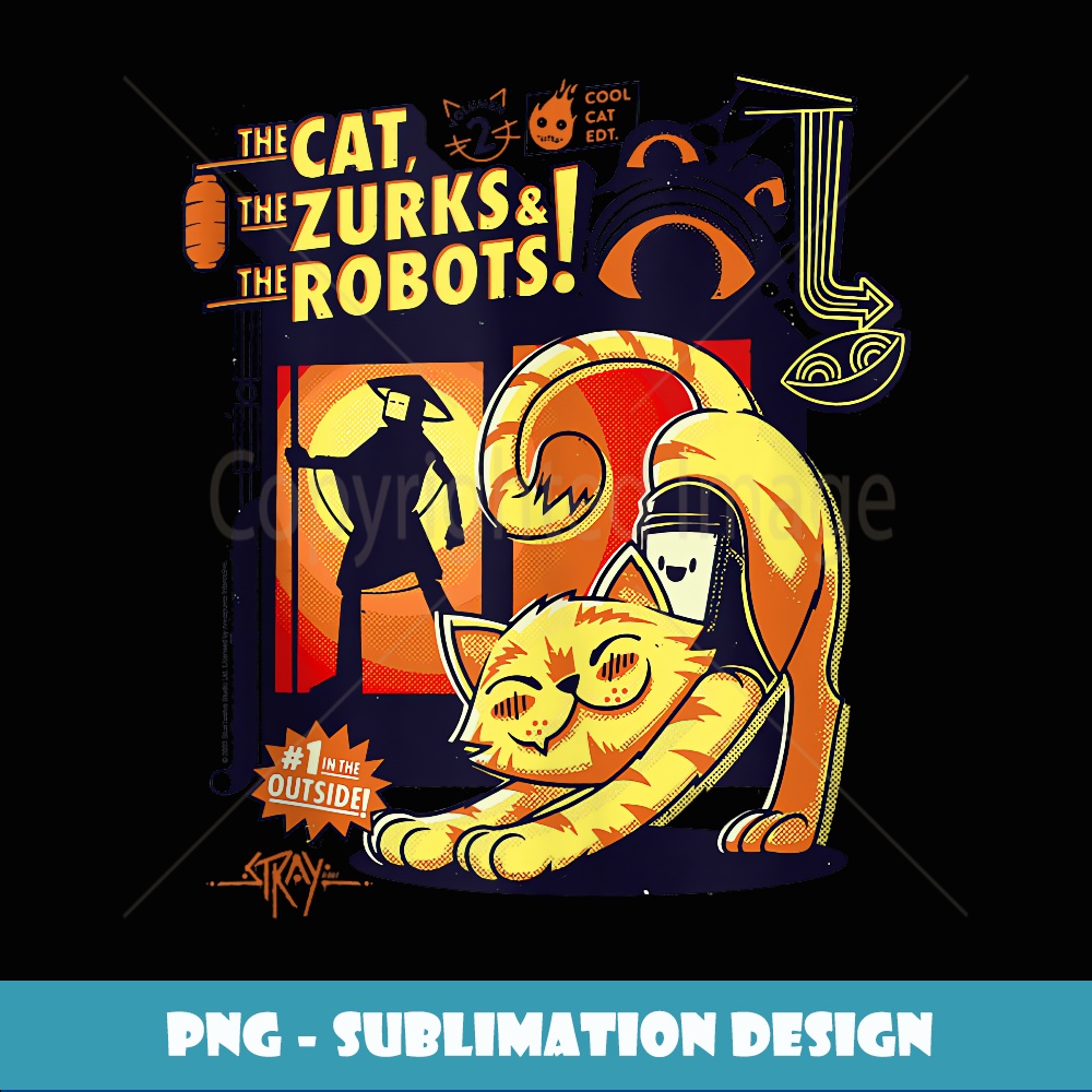 Stray Cats, Zurks, and Robots - Elegant Sublimation PNG Down | Inspire ...