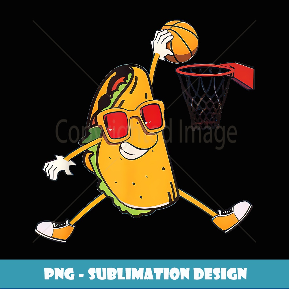 Cinco De Mayo Taco Slam Dunk Basketball - PNG Transparent Di | Inspire ...