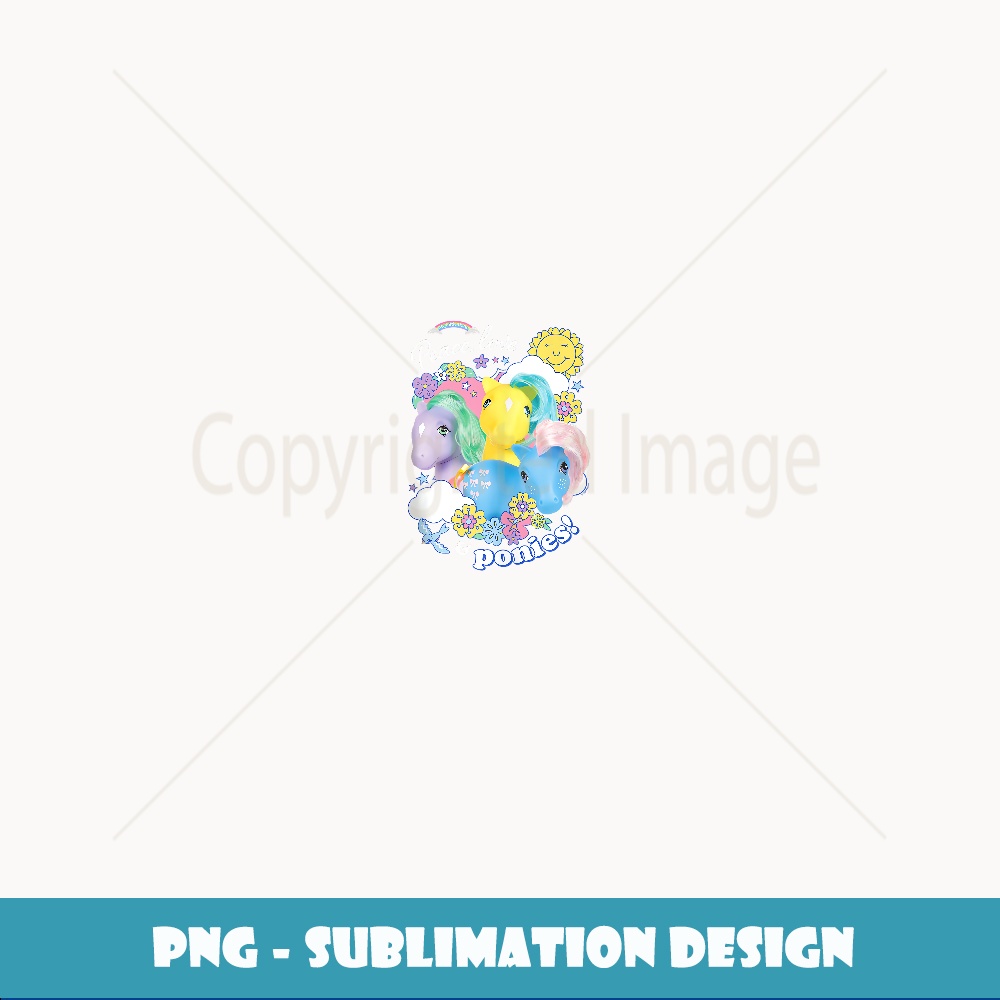 My Little Pony Classic Vintage Peace Love & Ponies Neon Logo | Inspire ...