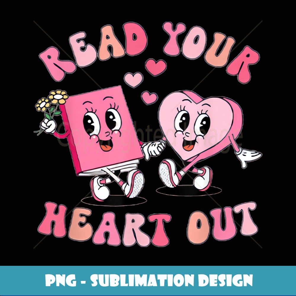 Retro Read Your Heart Out Valentine's Day Teacher Book Lover | Inspire ...