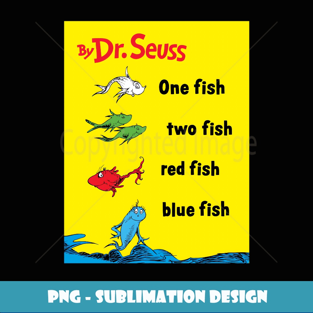 Dr. Seuss One Fish Two Fish Book Cover - High-Resolution PNG | Inspire ...