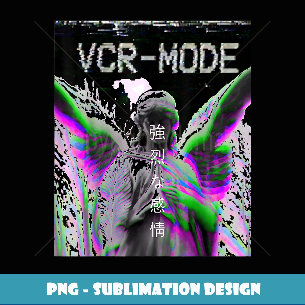 Vcr-Mode Aesthetic Vaporwave Style Glitch Art - Aesthetic Su | Inspire ...