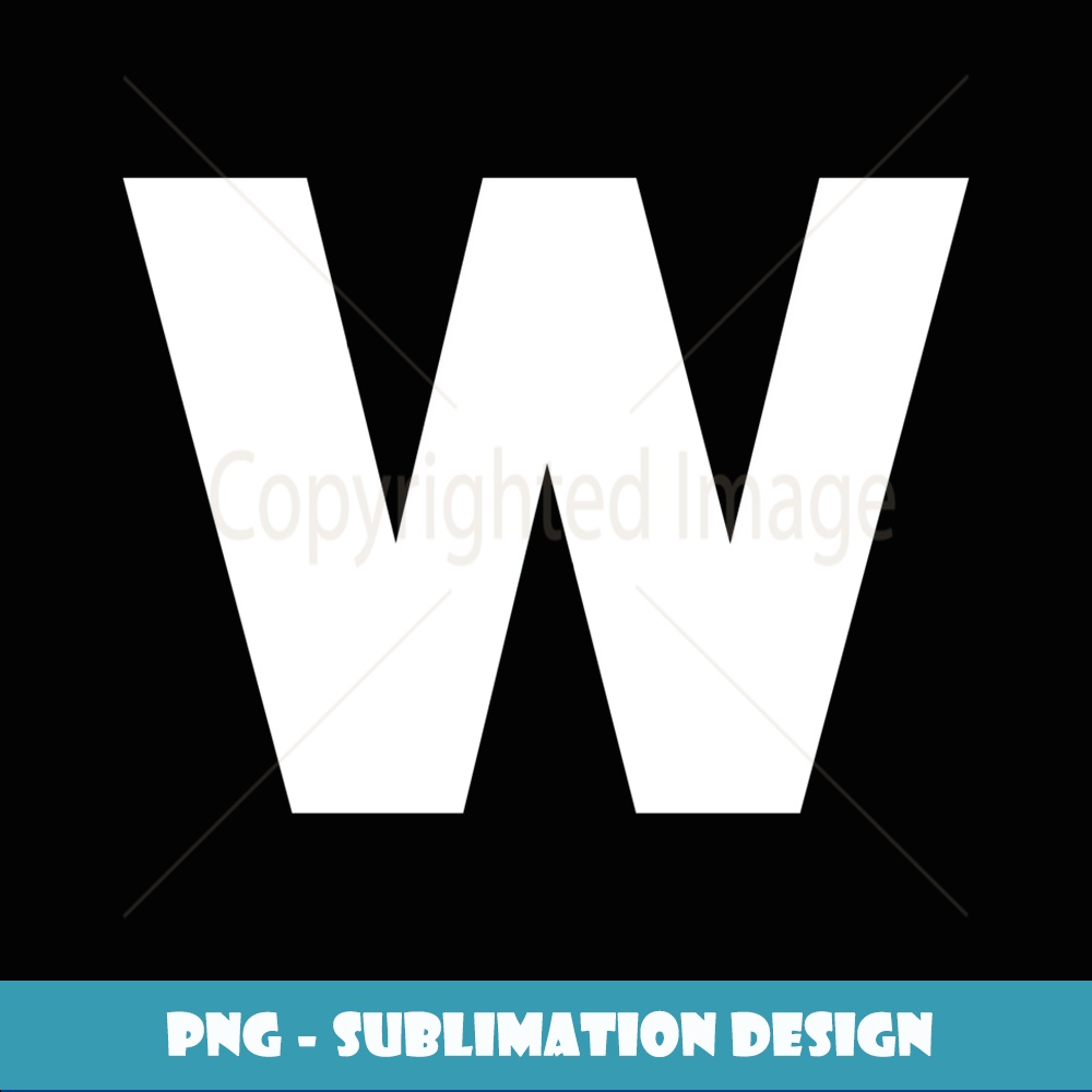 Letter W Capital Alphabet Monogram Initial - Aesthetic Subli | Inspire ...