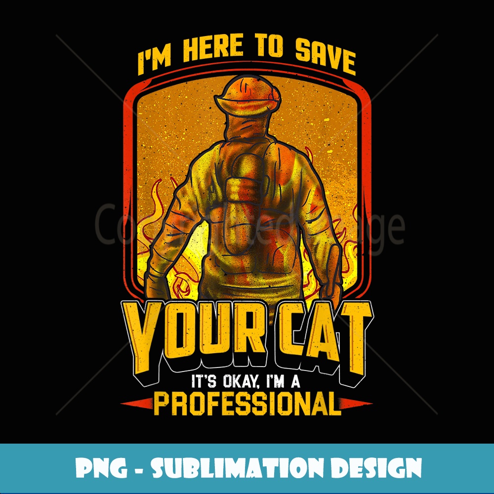I AM HERE TO SAVE YOUR CAT FIRST RESPONDER FIREFIGHTER HEROE | Inspire ...