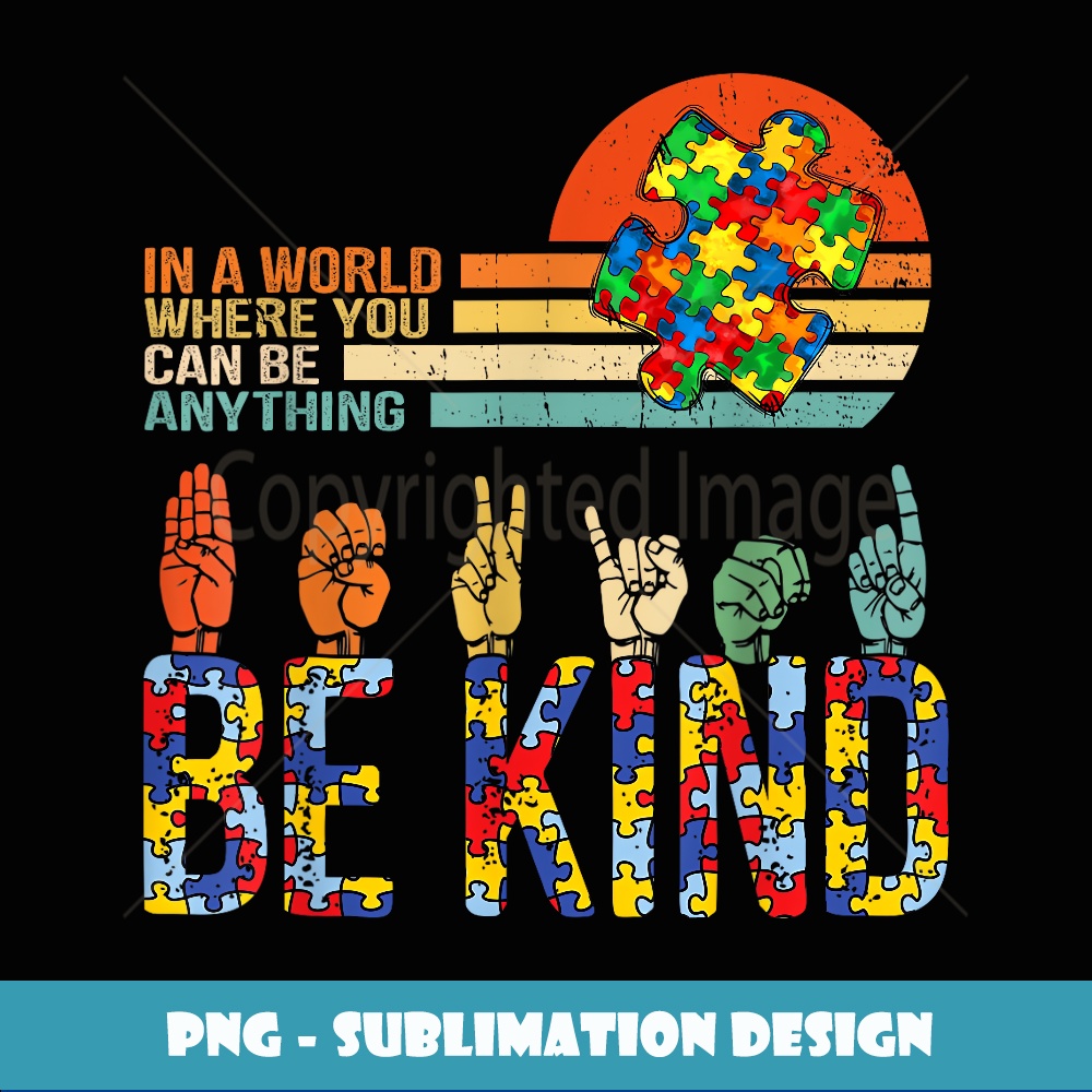 Be Kind Hand Sign Language ASL Puzzle Autism Awareness - Sig | Inspire ...