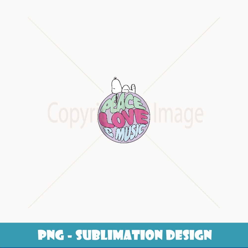 Peanuts Snoopy Peace Love And Music - High-Resolution PNG Su | Inspire ...