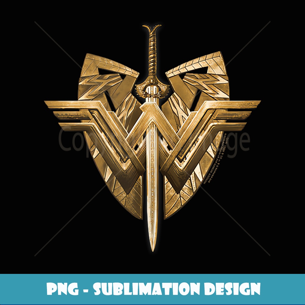 Wonder Woman Movie Sword Emblem - Aesthetic Sublimation Digi | Inspire ...
