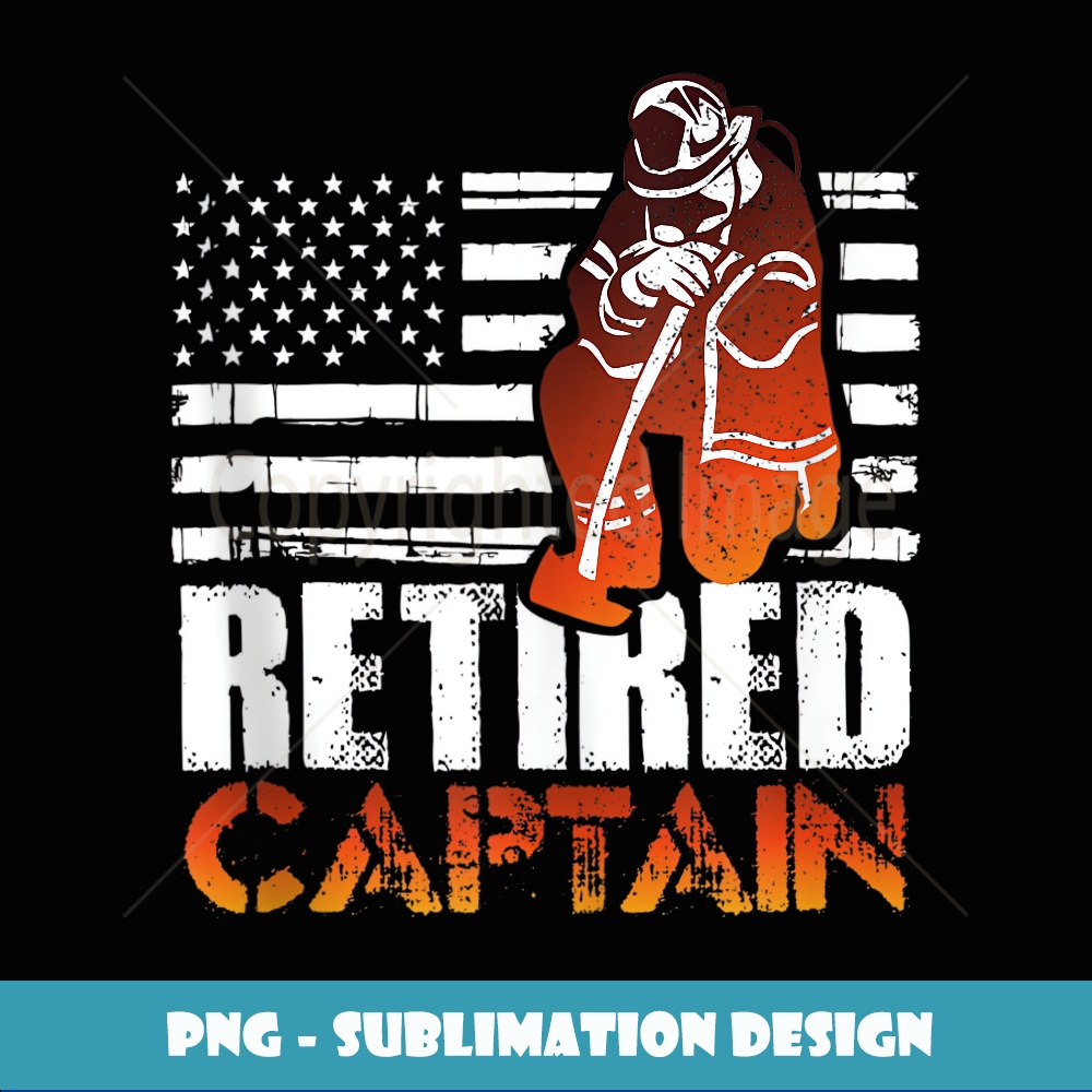 Retired American Firefighter Captain Retirement Gift - Trend | Inspire ...