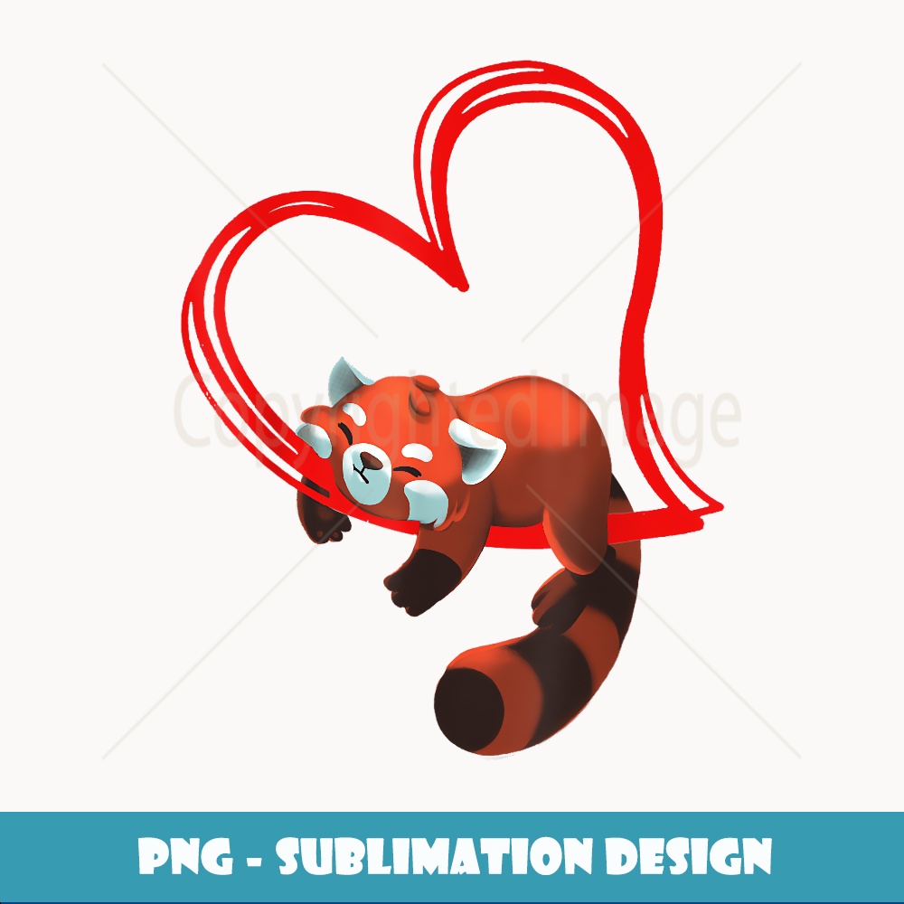 Red Panda Valentine Men Women Kids Red Pandas Lover - Creati | Inspire ...