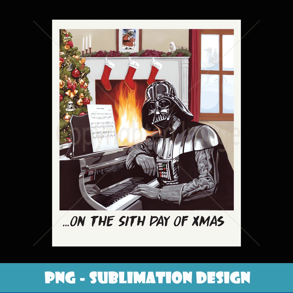 Star Wars Darth Vader Sith Day of Xmas Holiday - Instant PNG | Inspire ...