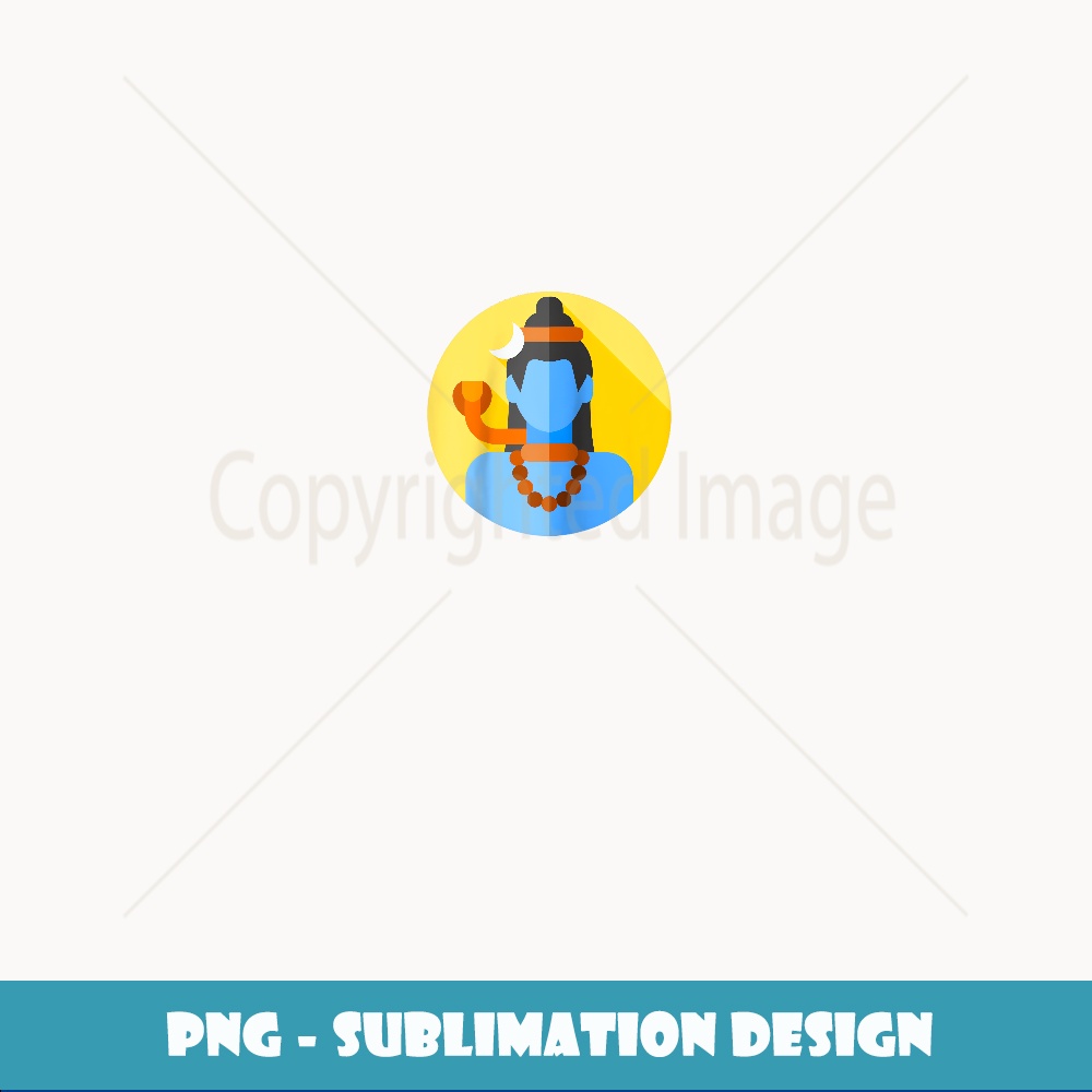 Adiyogi Adhi Yogi Shiva Mahadev Blue Hindu Maha Shivratri Ra | Inspire Uplift