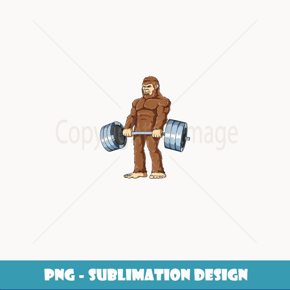 Bigfoot Weightlifting Muscle Gym Bigfoot Lifting Weights - D | Inspire ...