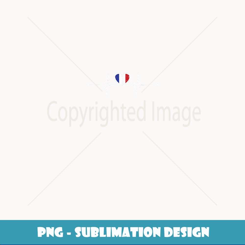 France Soccer Heartbeat French Football eam Flag Sports Fan | Inspire ...