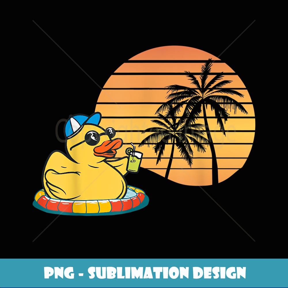 Rubber Duck Cool Rubber Ducky Summer Party Duck Duckling - S | Inspire ...