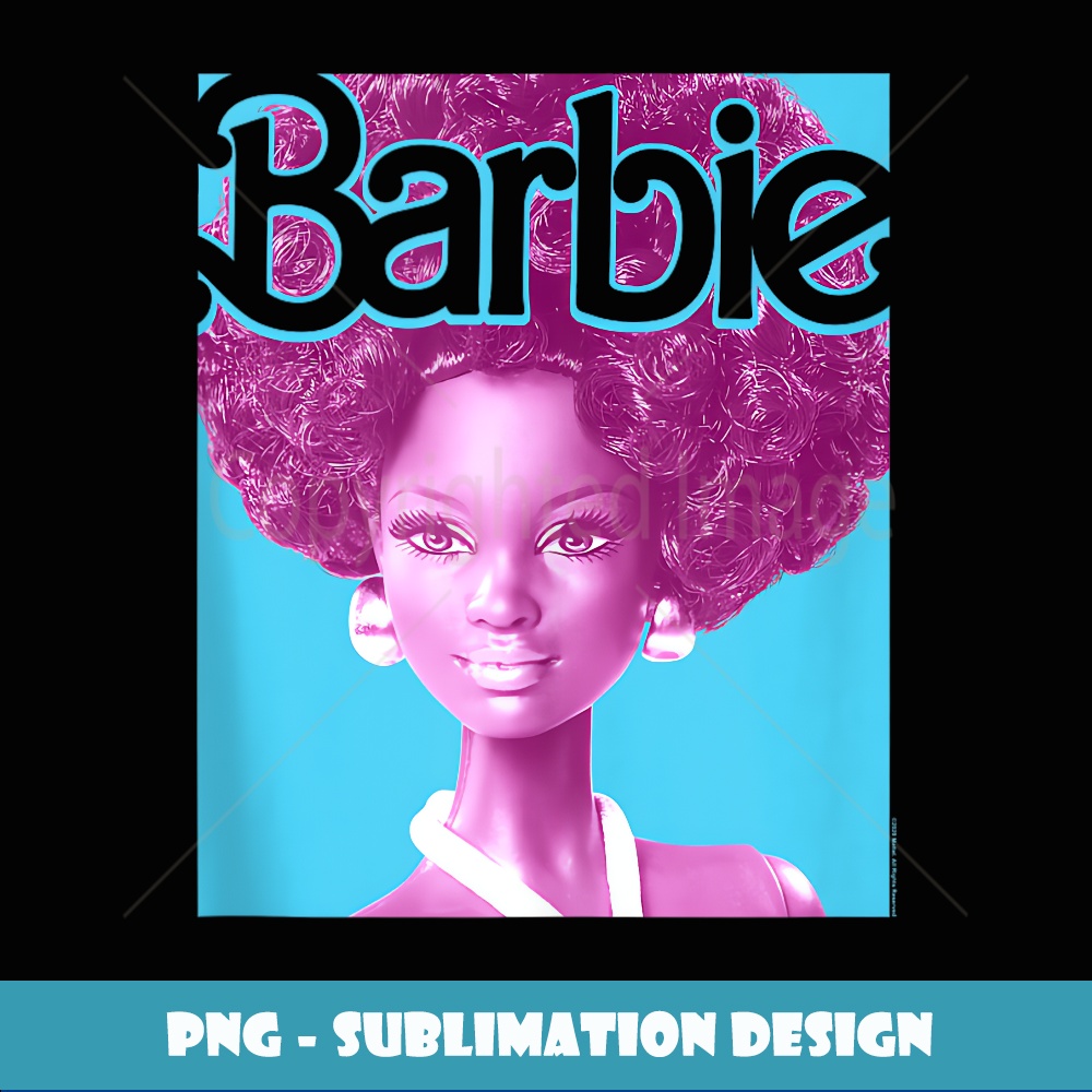 Barbie Afro Barbie Doll - PNG Transparent Sublimation Design | Inspire ...