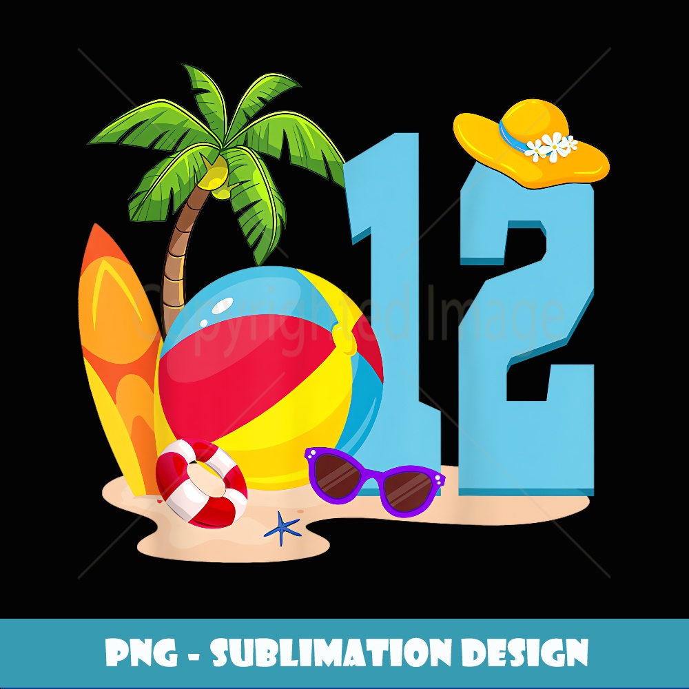 12 Year Old Beach Ball Pool Party Birthday Summer Vacation - | Inspire ...