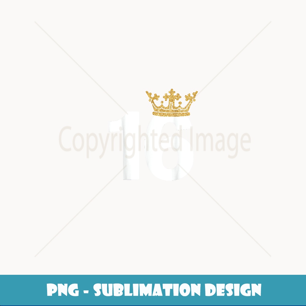 16th Birthday Boy Prince Crown - Signature Sublimation PNG F | Inspire ...