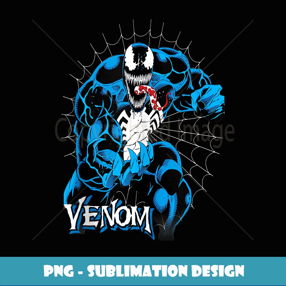 Marvel SpiderMan Venom Vintage Action Pose - PNG Sublimation | Inspire ...