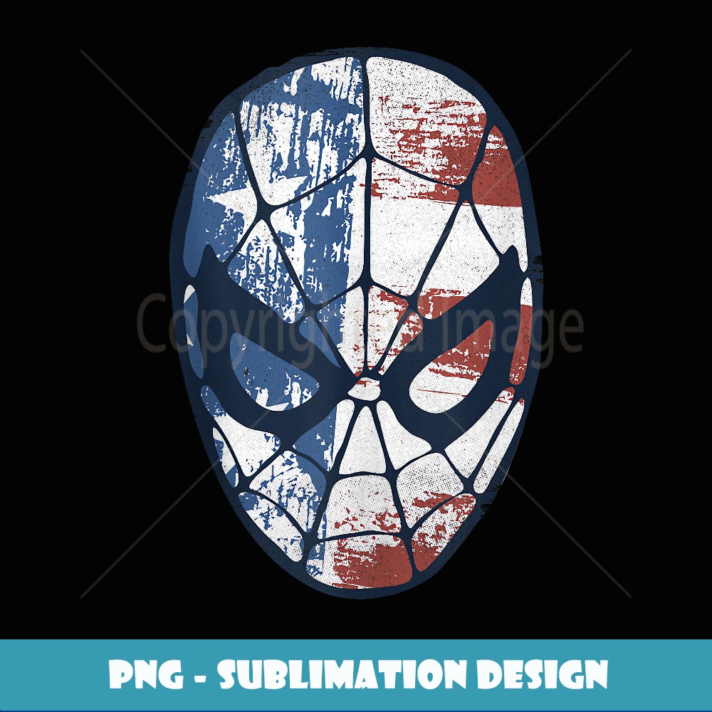 Marvel SpiderMan Mask American Flag Fill - Professional Subl | Inspire ...