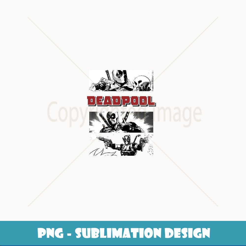 Marvel Deadpool Title Logo Comic Panels - Premium Sublimatio | Inspire ...