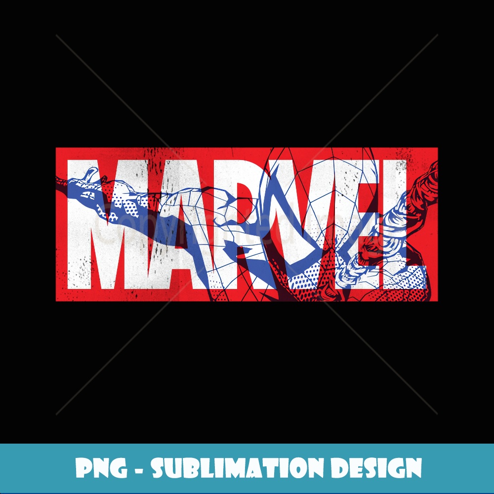 Marvel Logo with SpiderMan - Special Edition Sublimation PNG | Inspire ...