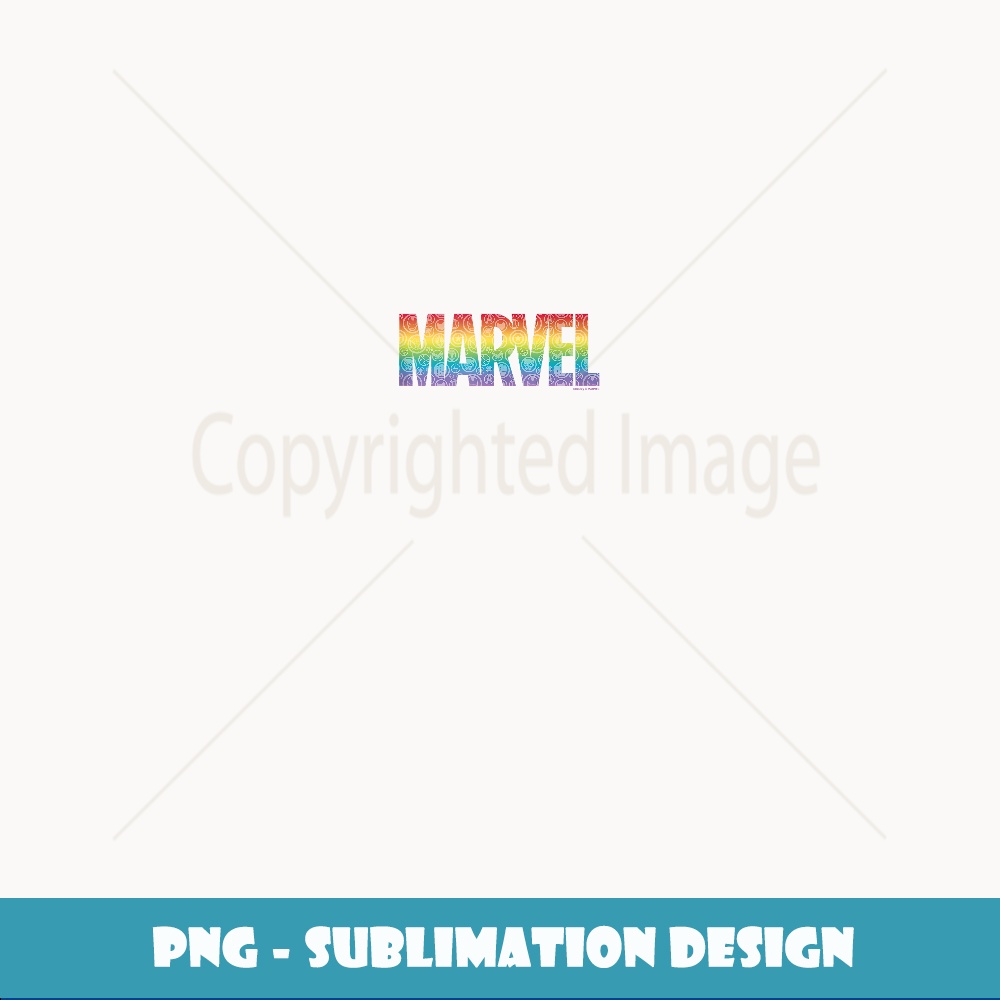 Marvel Pride Rainbow Logo Fill - Artistic Sublimation Digita | Inspire ...