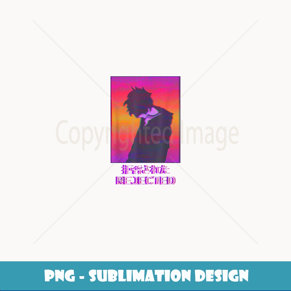 Sad Anime Boy Emo Japanese Vaporwave Aesthetic Rejected - Sp | Inspire ...