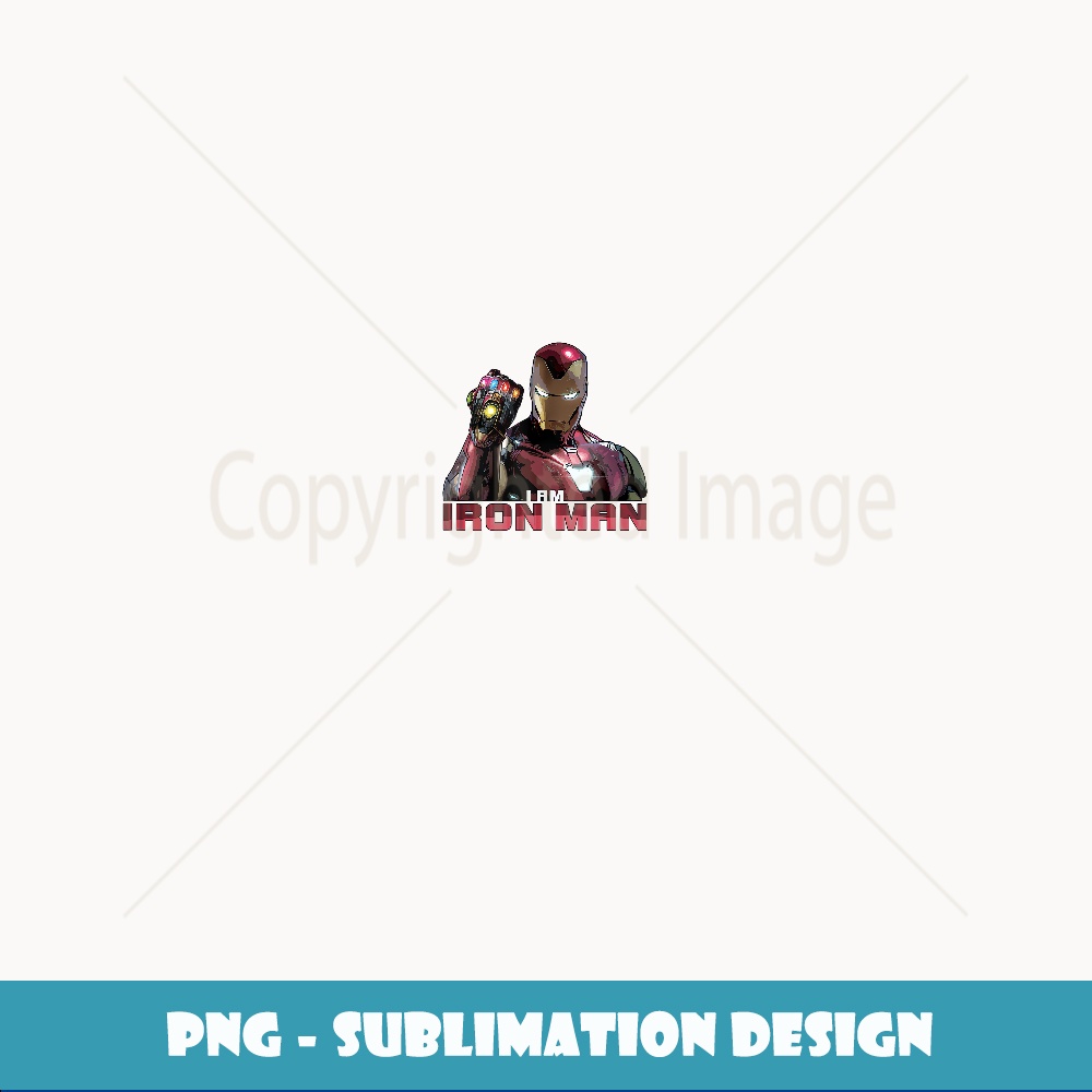 Marvel Avengers Endgame I am Iron Man - Sublimation-Ready PN | Inspire ...