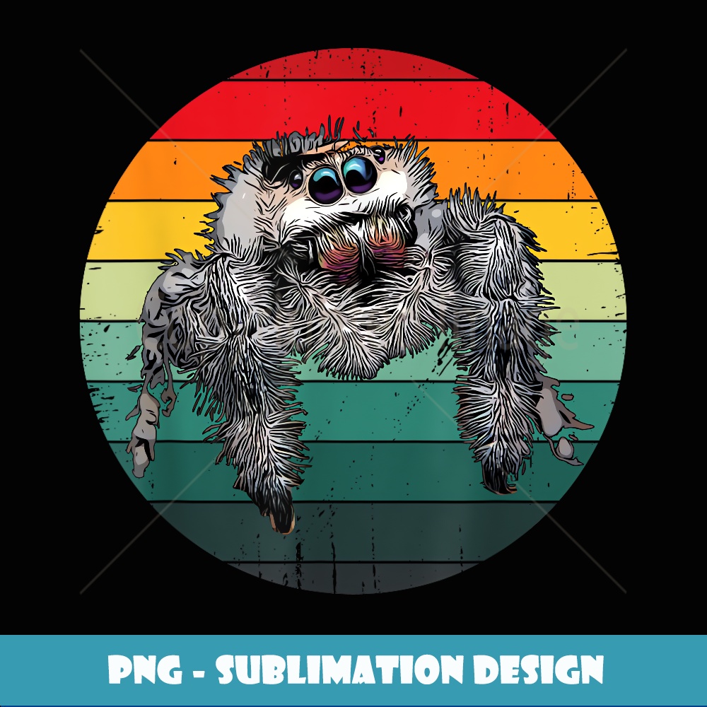 Jumping Spider Mom Dad Spooder Vintage Cute Pet Spider - PNG | Inspire ...