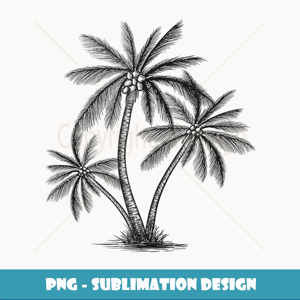 Palm Tree Coco Summer Lovers Tropical Beach Women Men - Uniq | Inspire ...