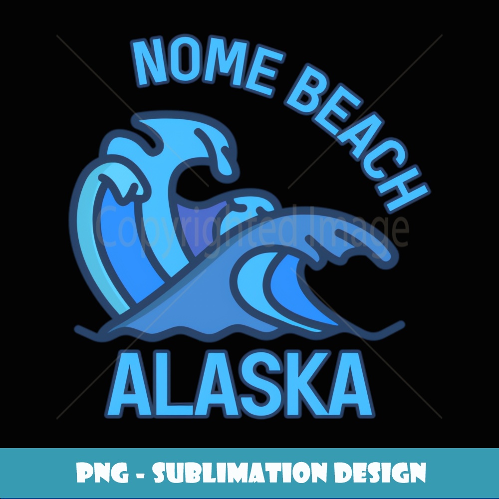 Graphic Nome Beach Alaska Pocket Wave Souvenir - Exclusive P | Inspire ...