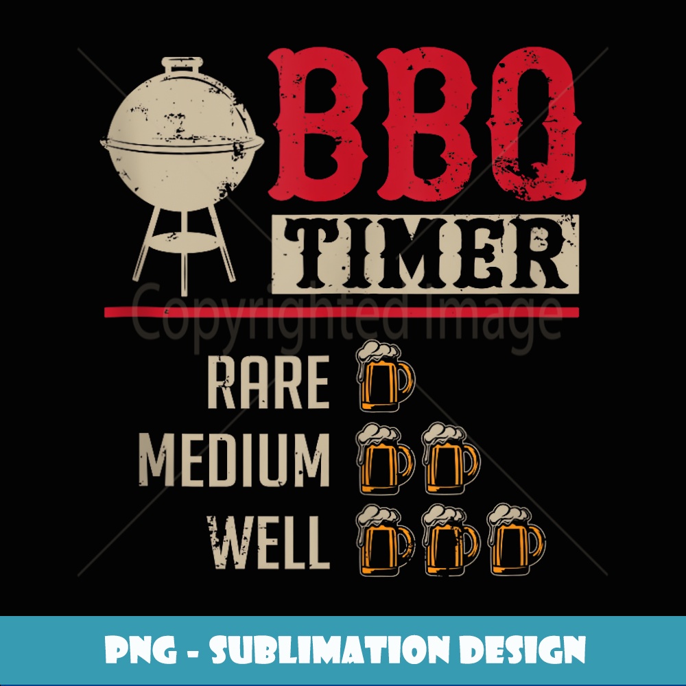 Funny BBQ Meat Cooking Timer Beer Grill Chef Barbecue - High | Inspire ...