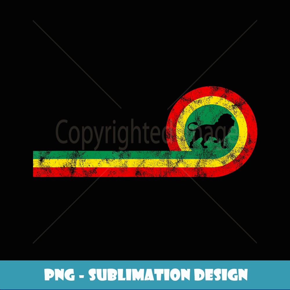 Lion Of Judah In Rastafarian Color For Rasta And Reggae Fans | Inspire ...