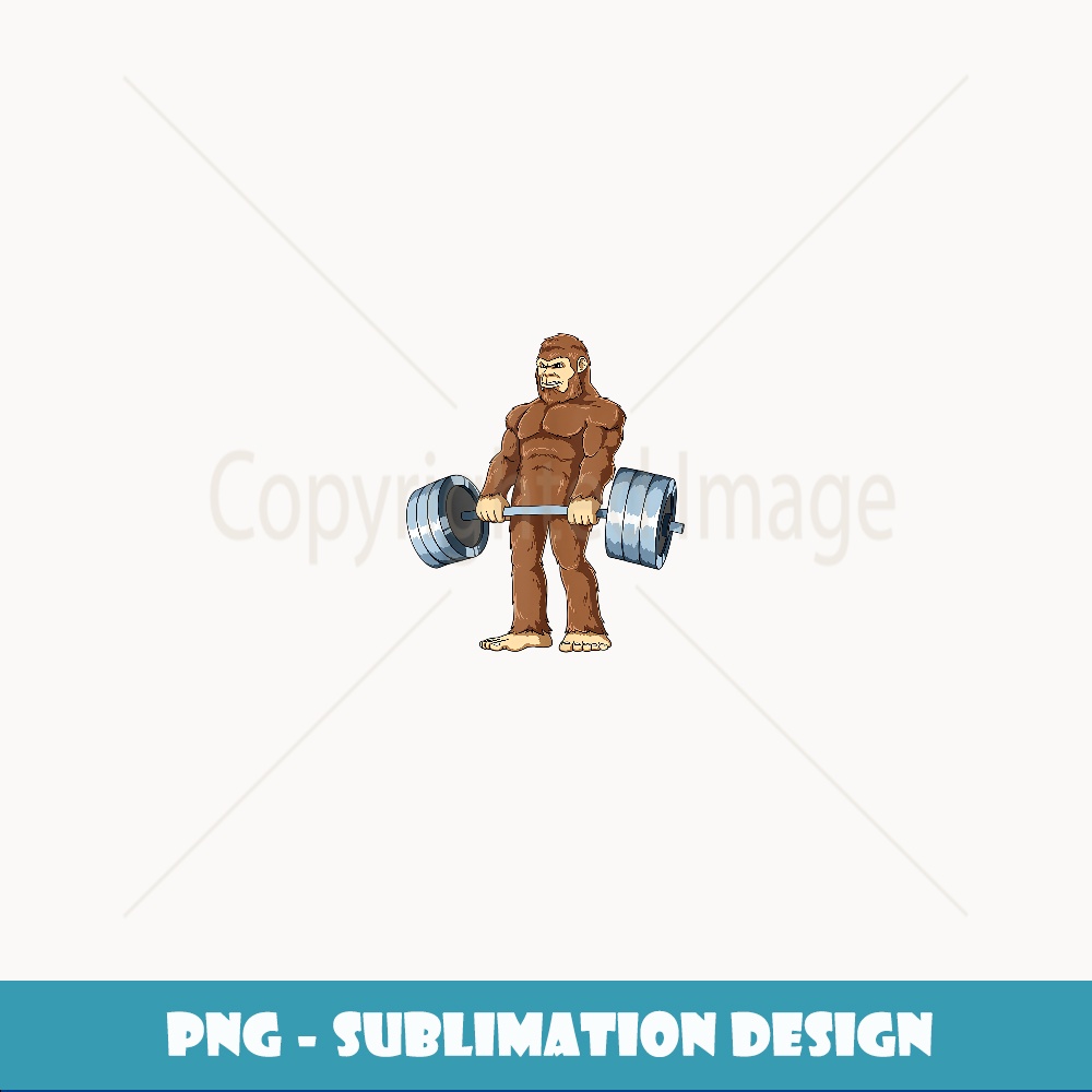 Bigfoot Weightlifting Muscle Gym Bigfoot Lifting Weights - H | Inspire ...