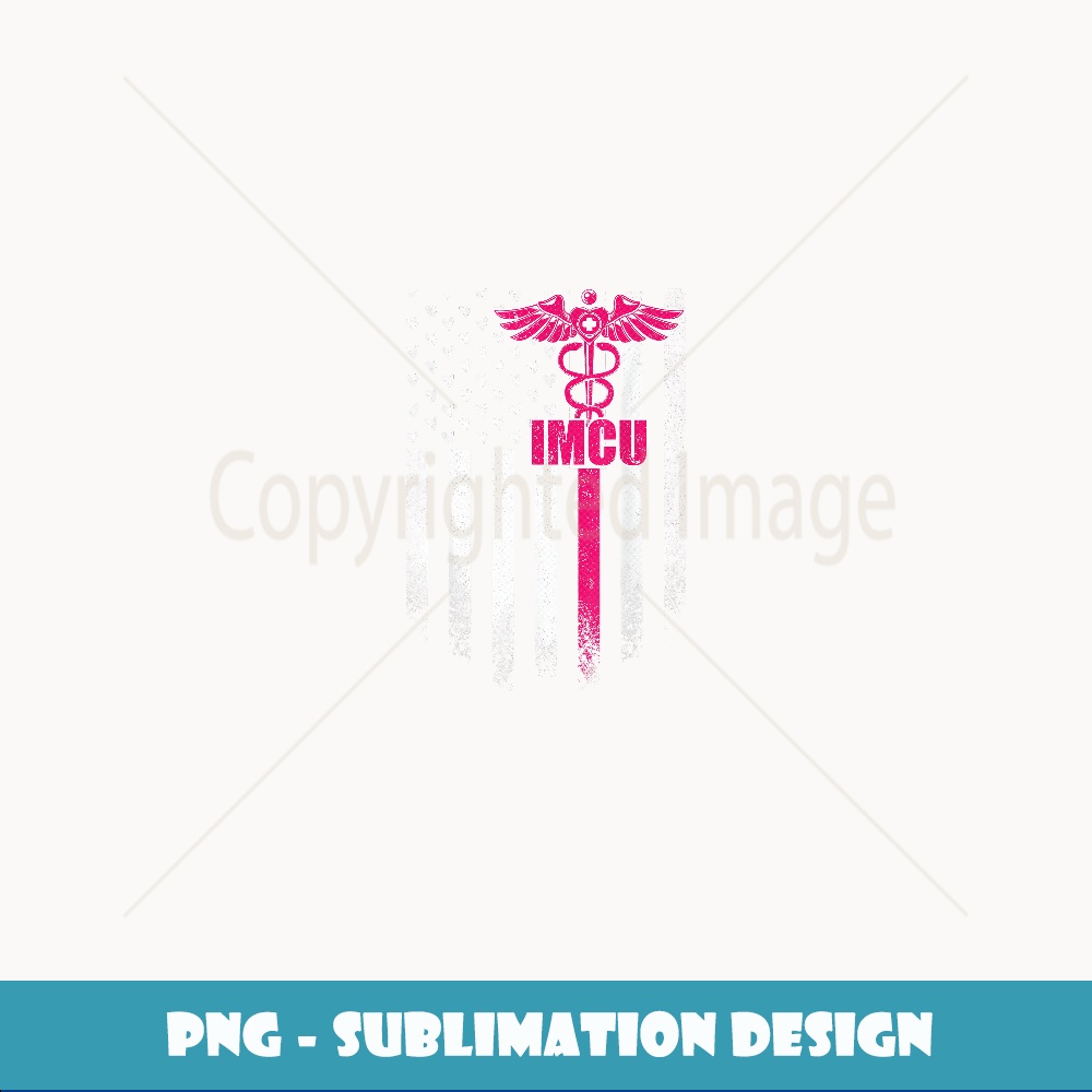 Vintage USA Flag IMCU Nurse Intermediate Care Unit, Nursing | Inspire ...