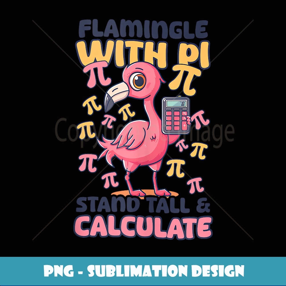 Flamingle with Pi Stand & Calculate Design Flamingo Pi Day - | Inspire ...