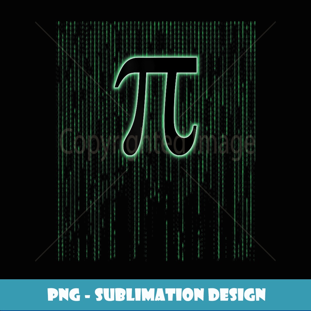 Matrix Inspired Pi Day 3.14 Number Pi Symbol Math Geek Nerd - Inspire ...