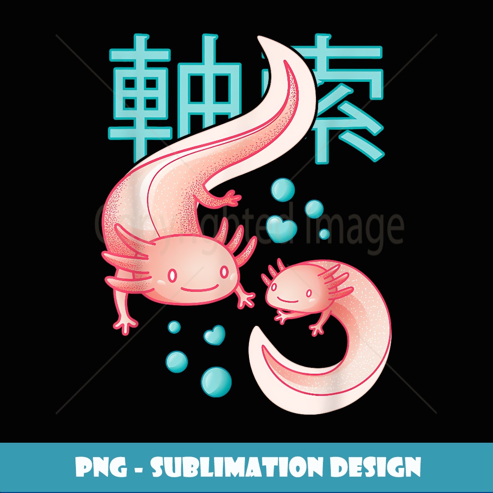 Kawaii Axolotls Japanese Aesthetic Harajuku Anime Axolotl - | Inspire ...