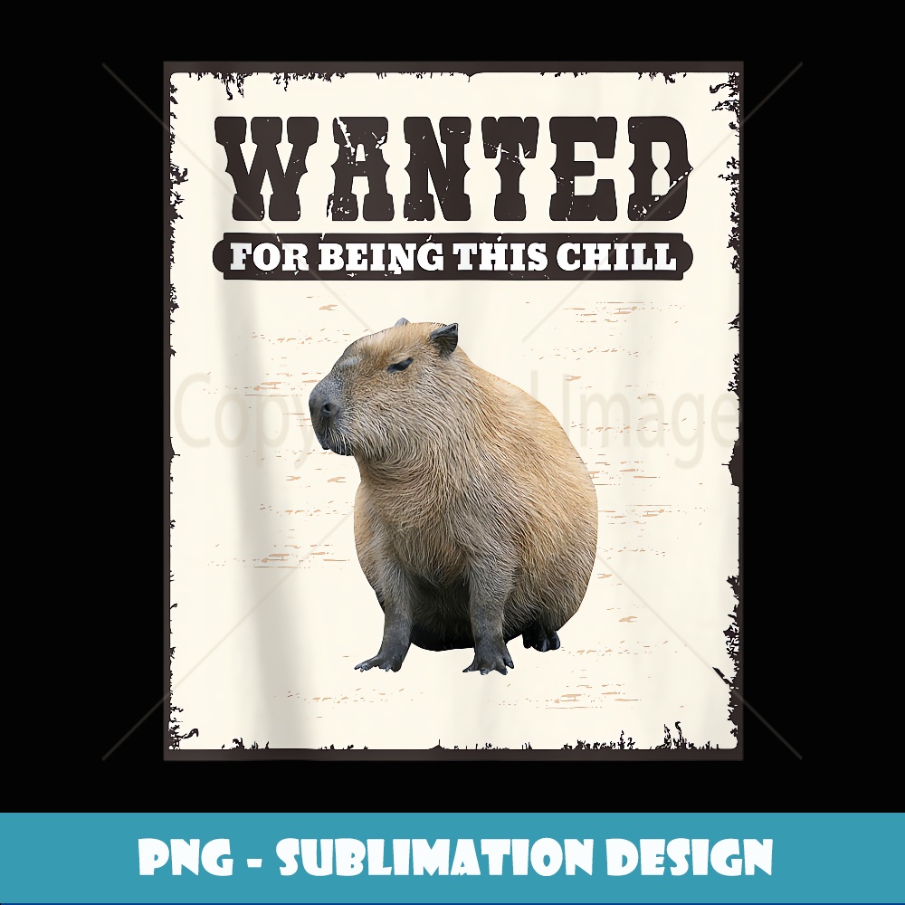 Capybara Mugshot Wanted Retro Vintage Pull up - Digital Subl | Inspire ...