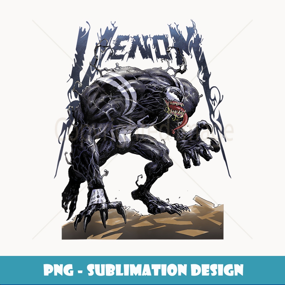 Marvel Venom Big And Bad Portrait Logo - PNG Transparent Dig | Inspire ...