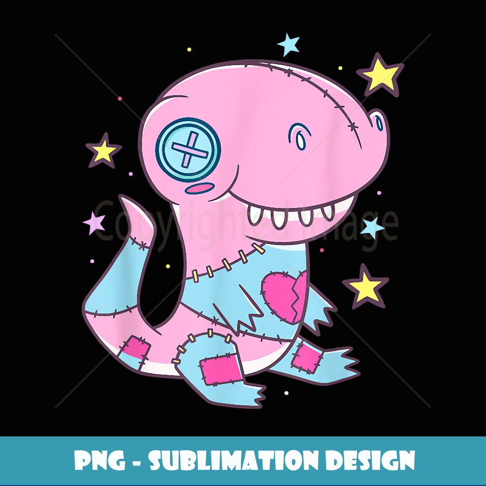 Kawaii Pastel Goth Cute Voodo Doll T Rex Dinosaur n Girl - U | Inspire ...