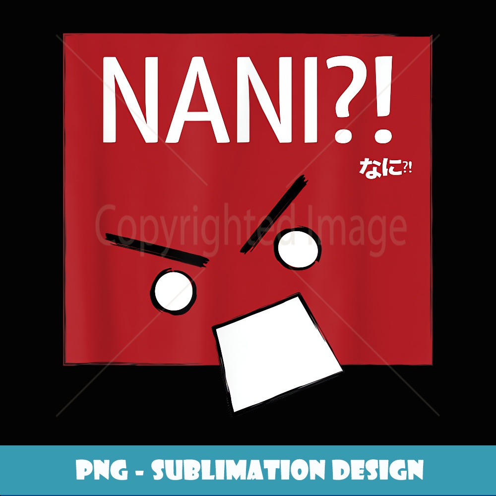 Red Nani What! Kawaii for anime and manga fans - Instant PNG | Inspire ...