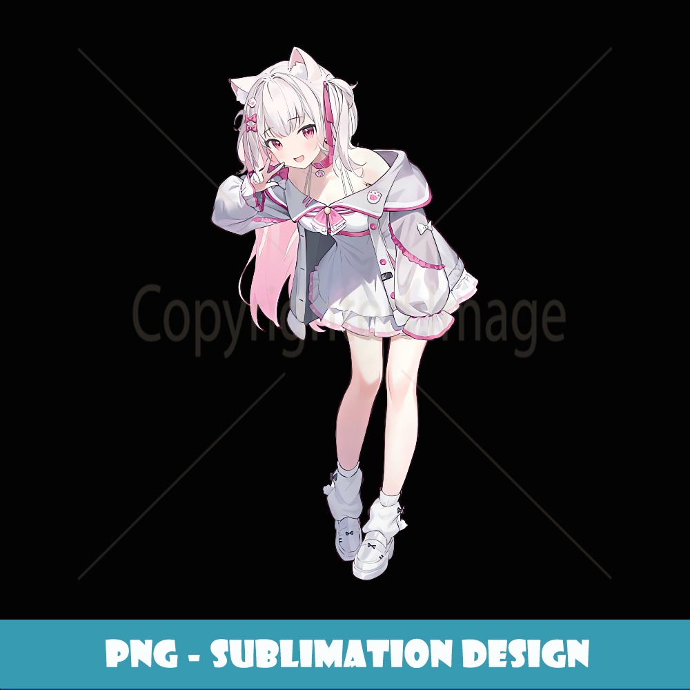 Kawaii Anime Cat Girl Waifu Cute Neko Spirit Waifu - Aesthet | Inspire ...