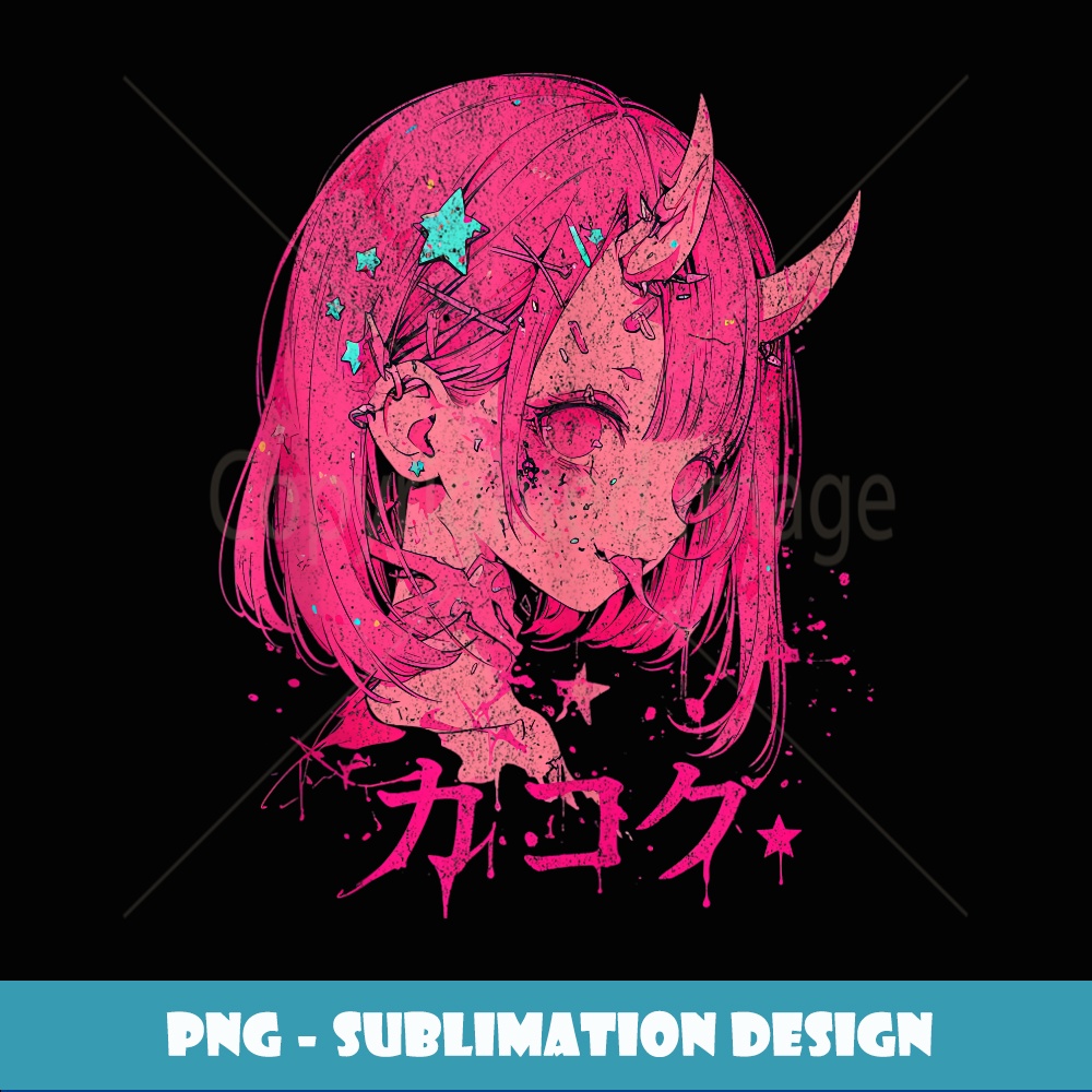 Goth Grunge Demon Anime Girl Waifu Horror Alt Aesthetic - Mo | Inspire ...