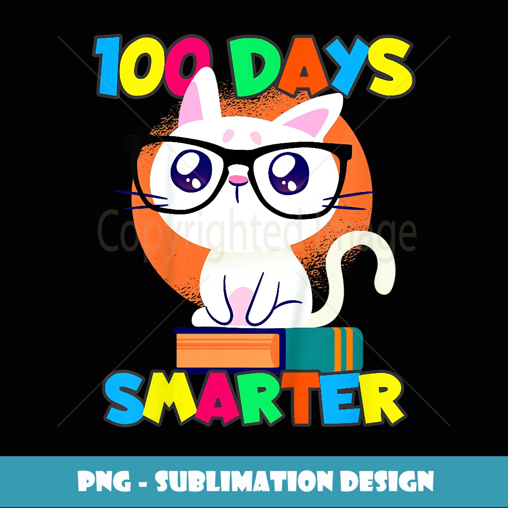 Kids Smart Kitty Cat 100 Days Smarter 100th Day of School - | Inspire ...