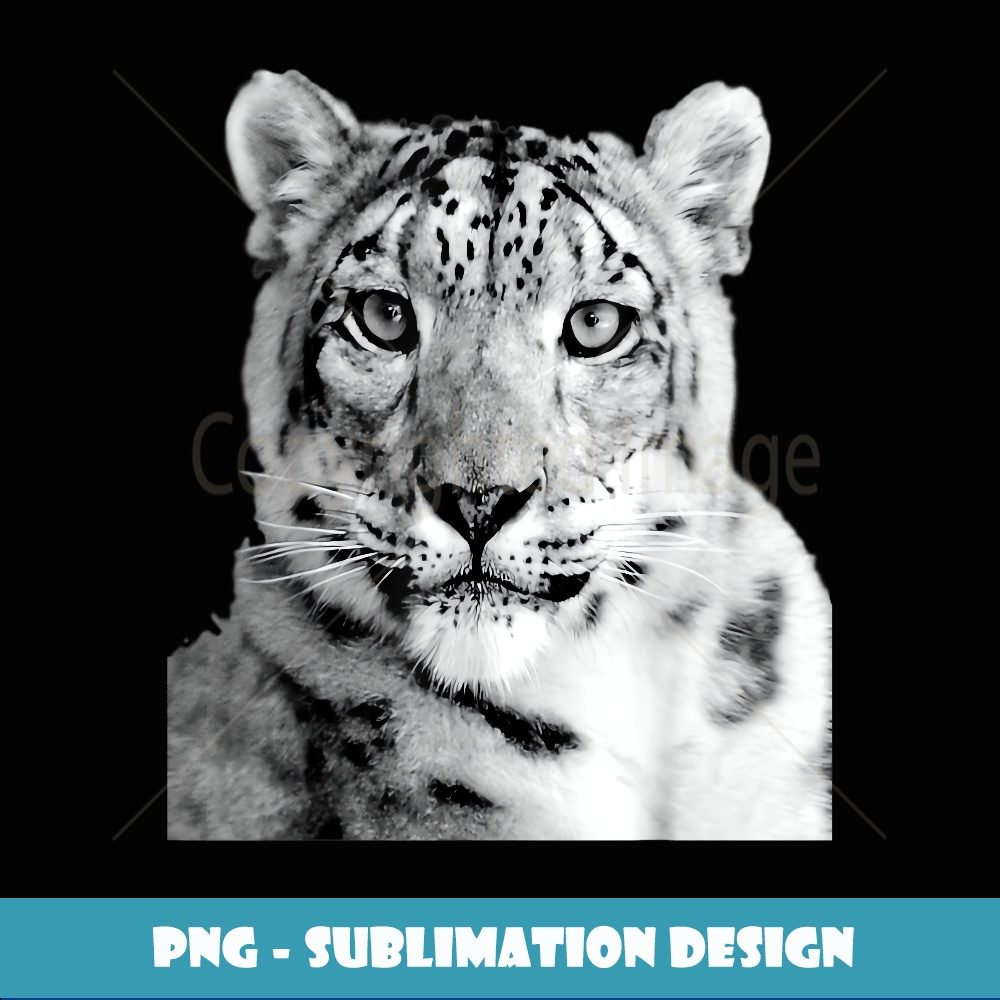 Snow Leopard - PNG Transparent Sublimation File | Inspire Uplift