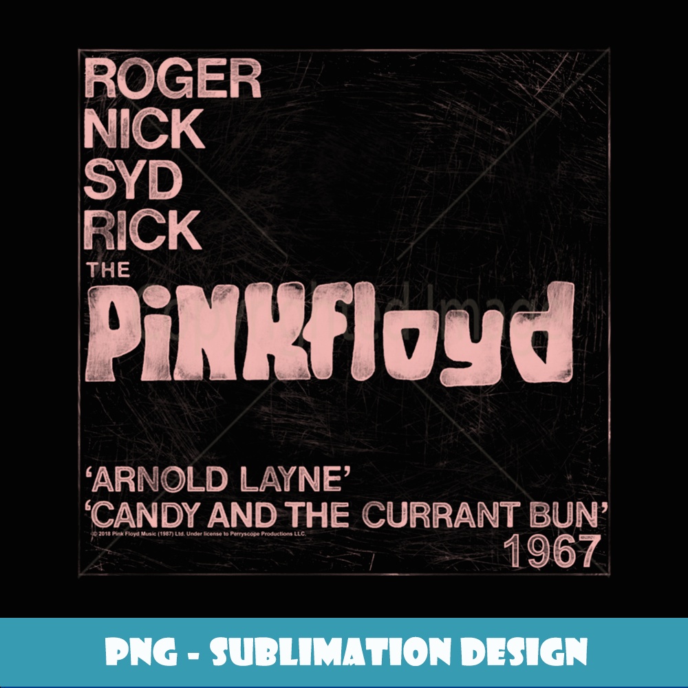 PINK FLOYD ARNOLD LAYNE - Modern Sublimation PNG File | Inspire Uplift