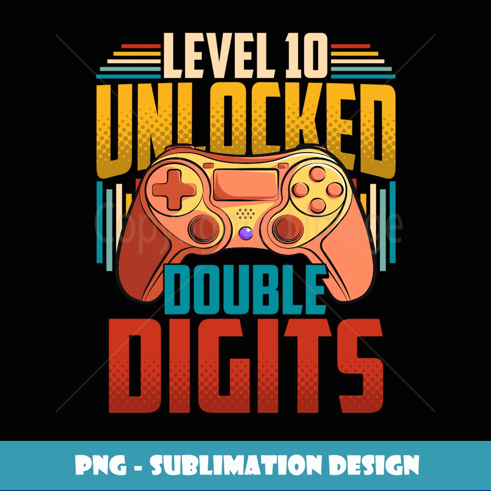 10th Birthday Boy Video Gamer Double Digits 10 Year Old Gift | Inspire ...