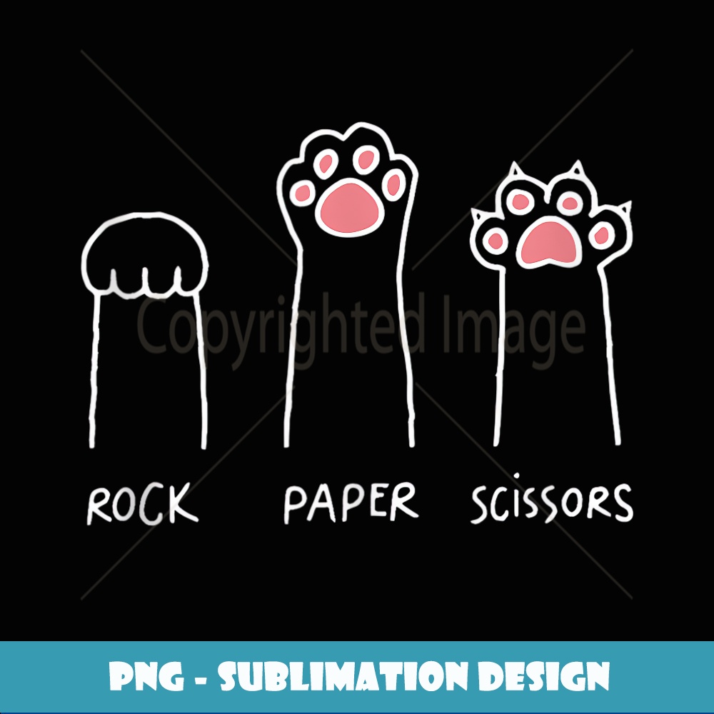 rock paper scissors cat paws - Creative Sublimation PNG Down | Inspire ...