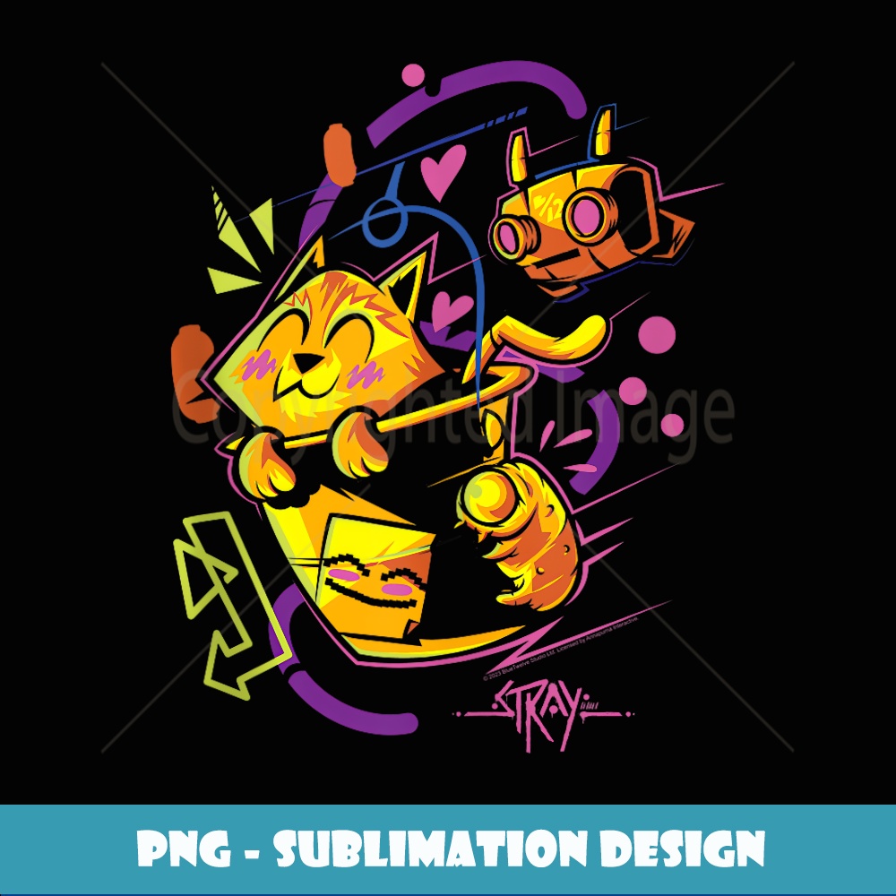Stray Cat and B12 Adventure - High-Quality PNG Sublimation D | Inspire ...